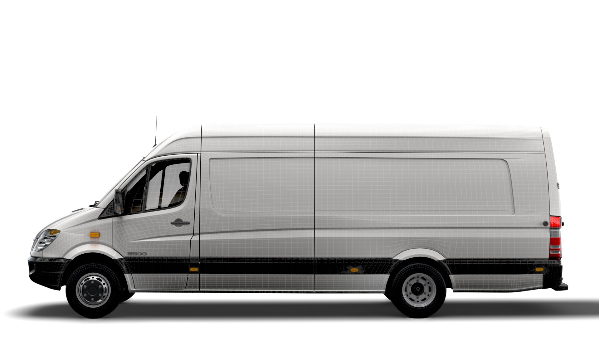 3D Mercedes Sprinter Van L4H2 2009 - TurboSquid 2041427