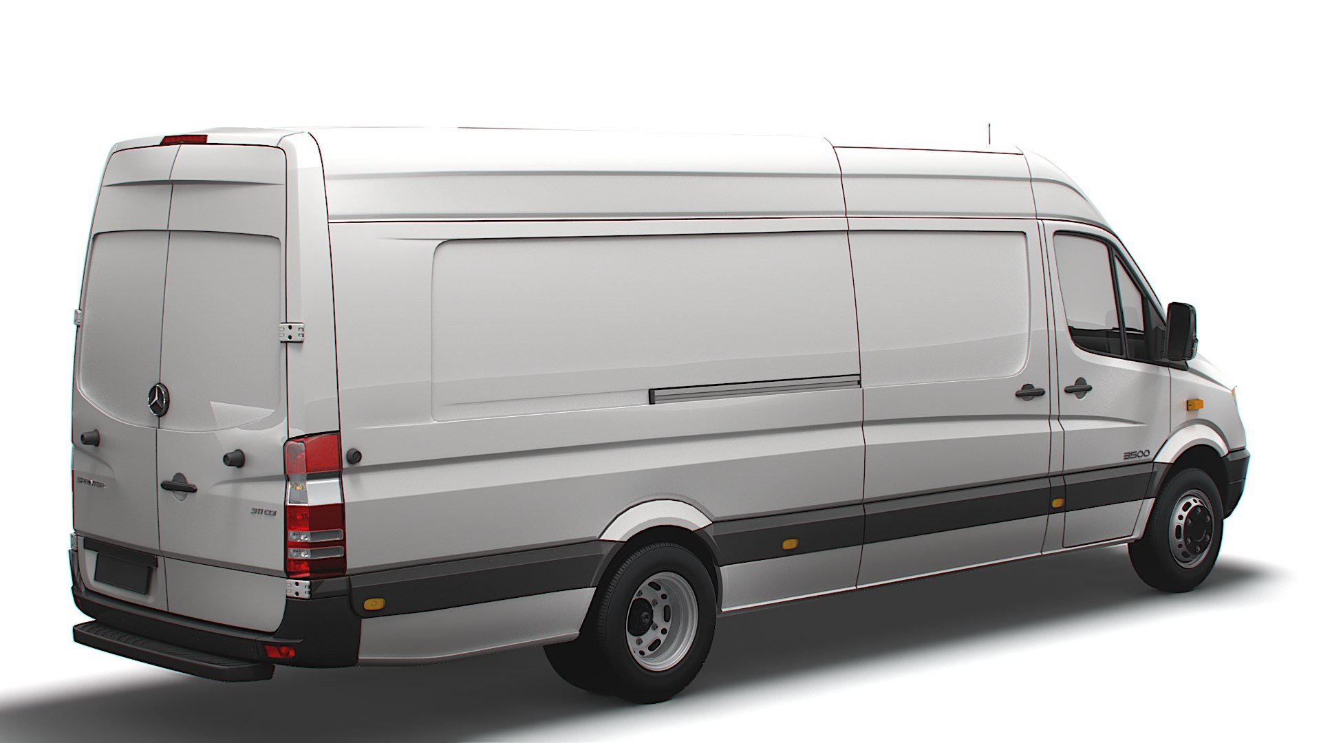 3D Mercedes Sprinter Van L4H2 2009 - TurboSquid 2041427