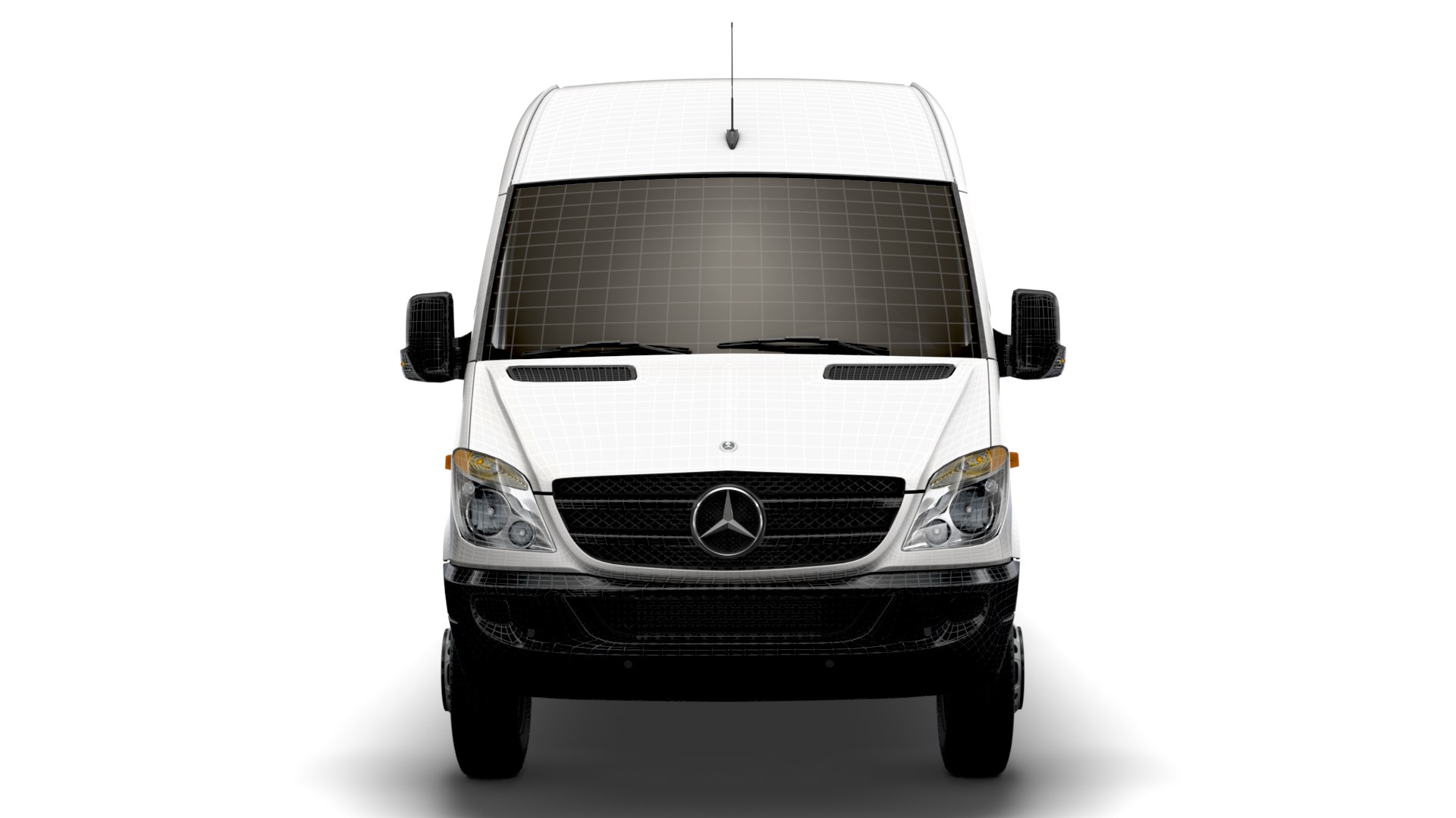 3D Mercedes Sprinter Van L4H2 2009 - TurboSquid 2041427