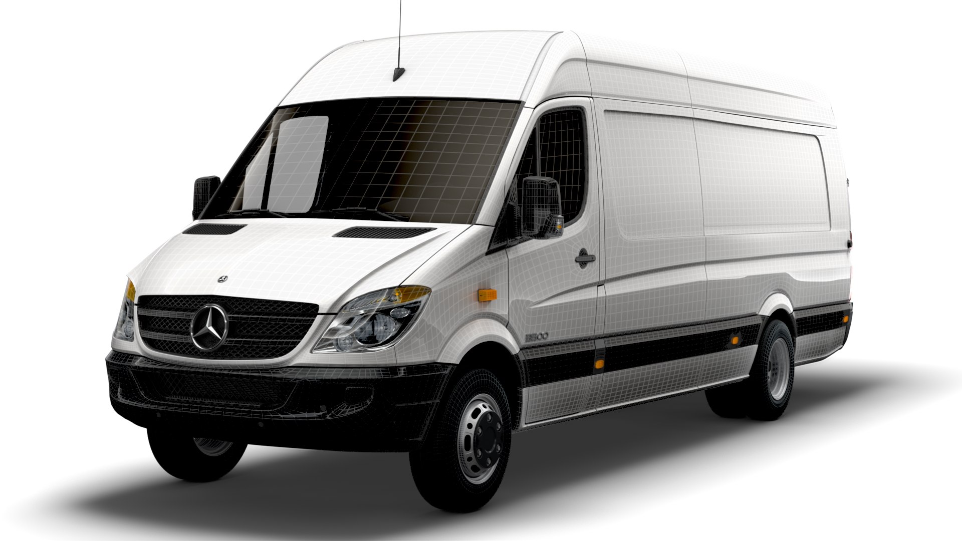 3D Mercedes Sprinter Van L4H2 2009 - TurboSquid 2041427