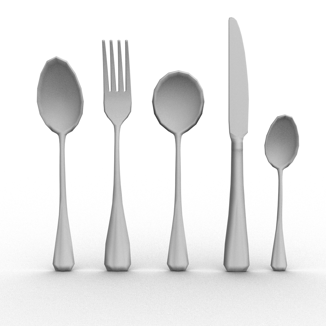 Cutlery Set 3d Model