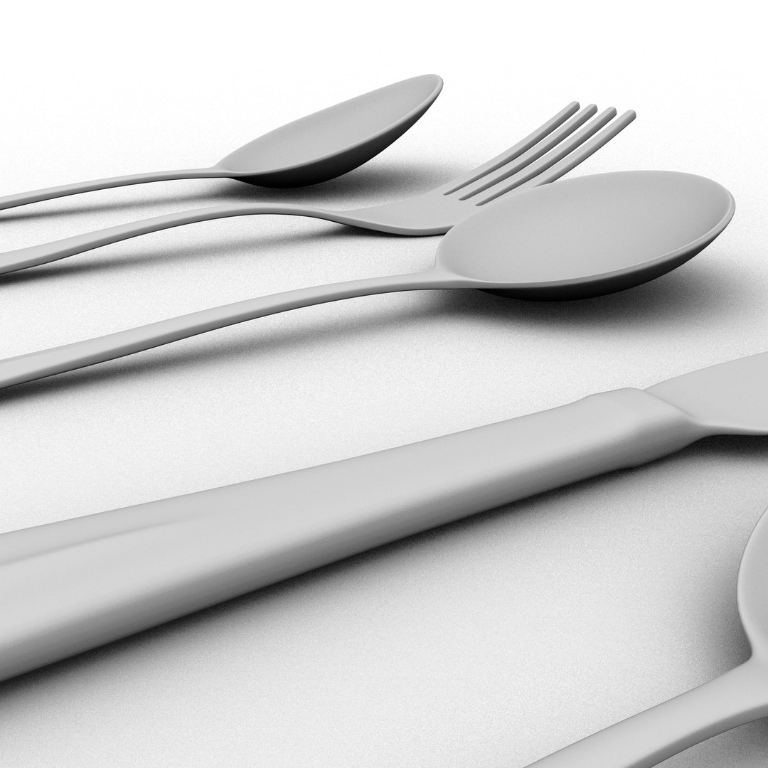 Cutlery Set 3d Model
