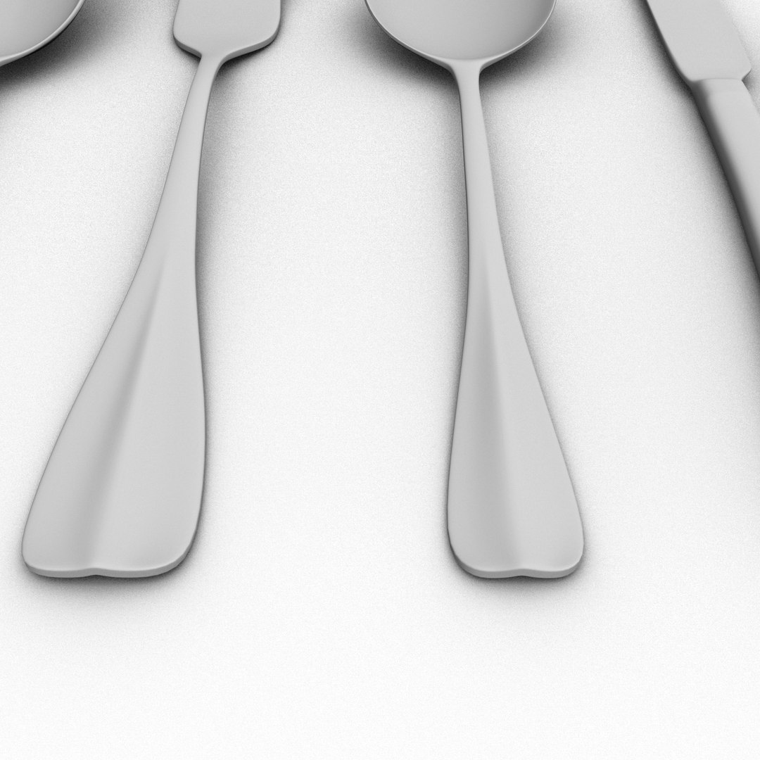 Cutlery Set 3d Model