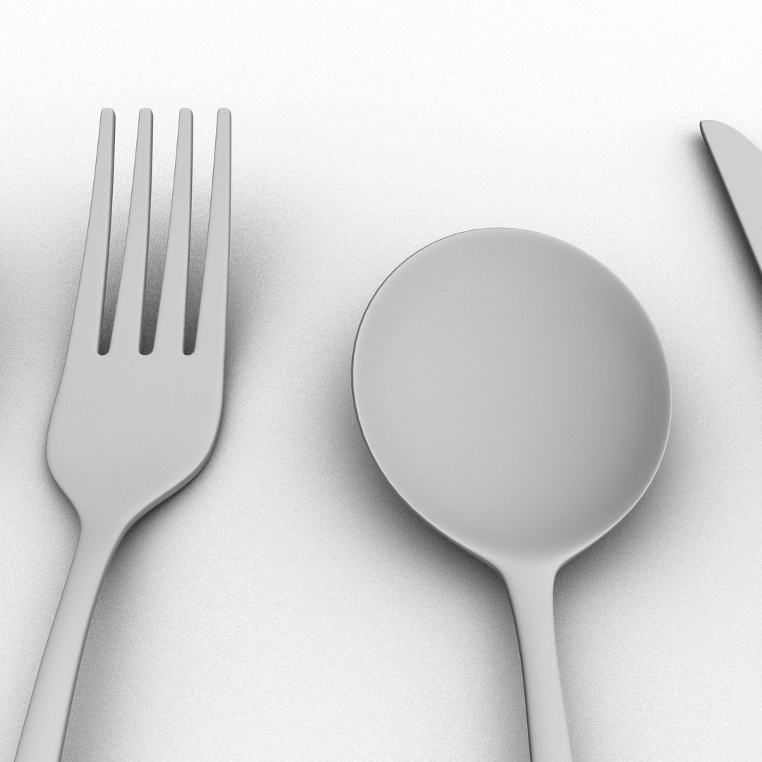 Cutlery Set 3d Model