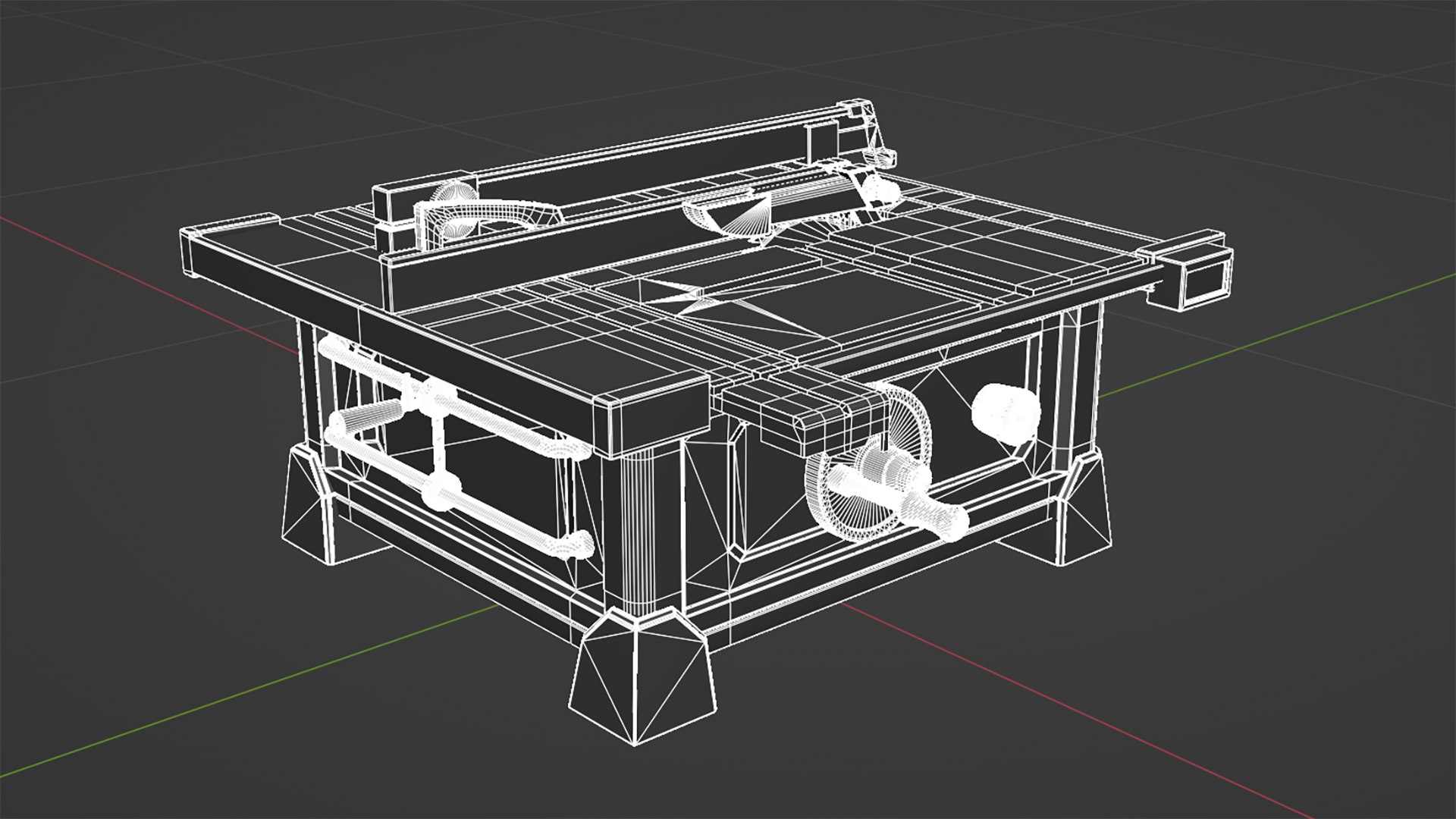 Table Saw 3D Model - TurboSquid 2290047