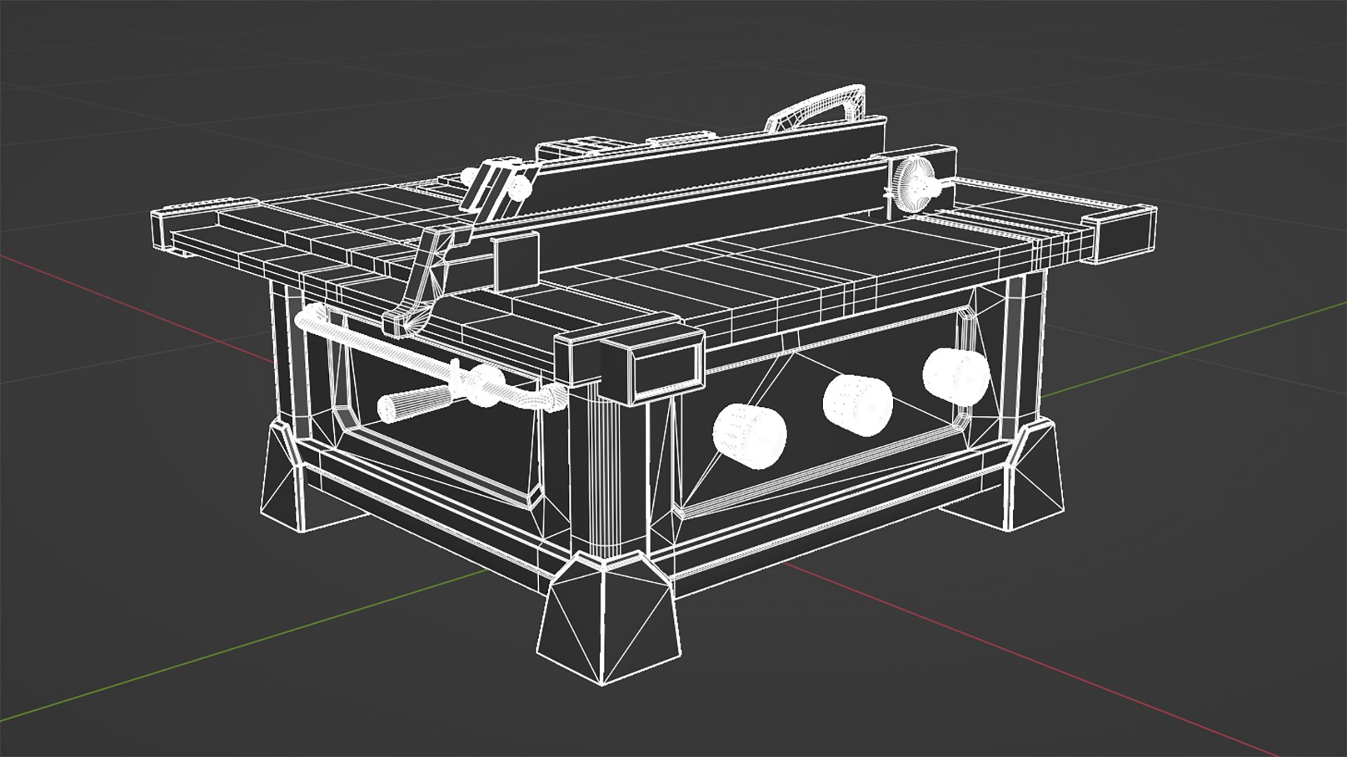 Table Saw 3D Model - TurboSquid 2290047
