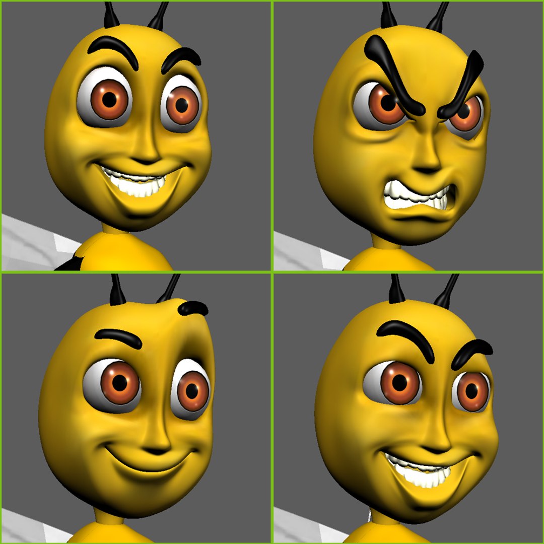 Maya Cartoon Father Bee