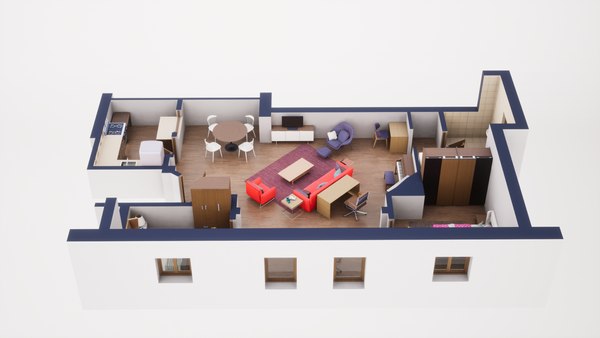 HIMYM Ted Mosby Apartment 3D 모델 - TurboSquid 1973792