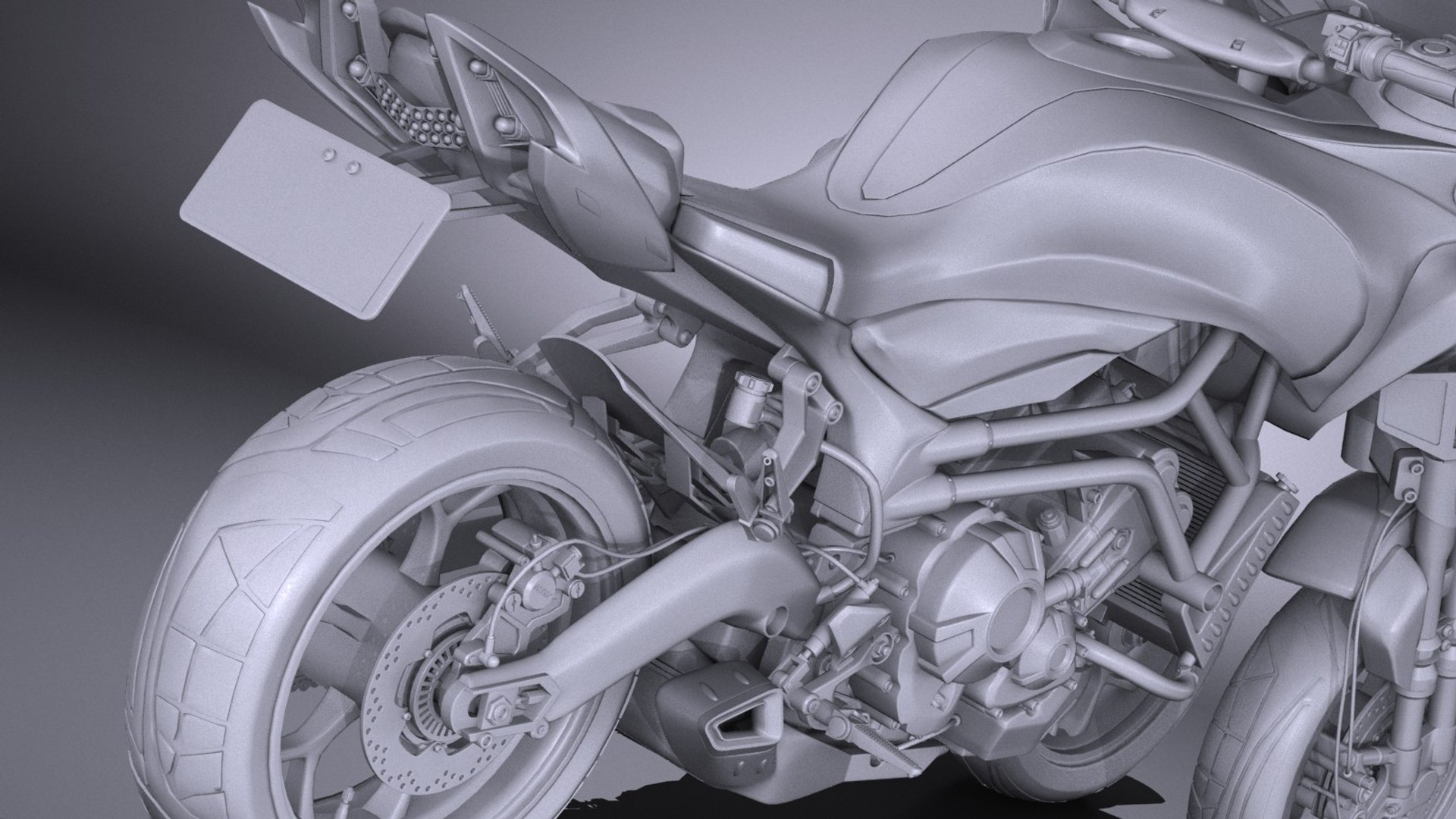 3d Yamaha Mwt 9 Model