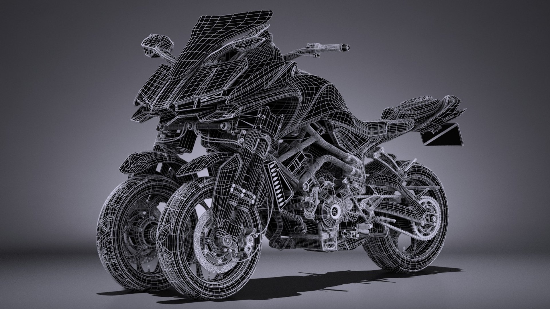 3d Yamaha Mwt 9 Model