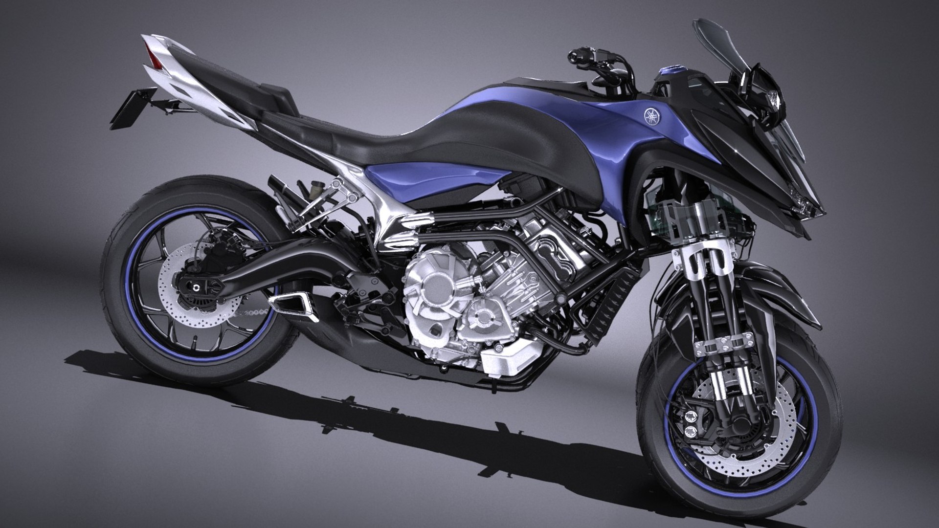 3d Yamaha Mwt 9 Model