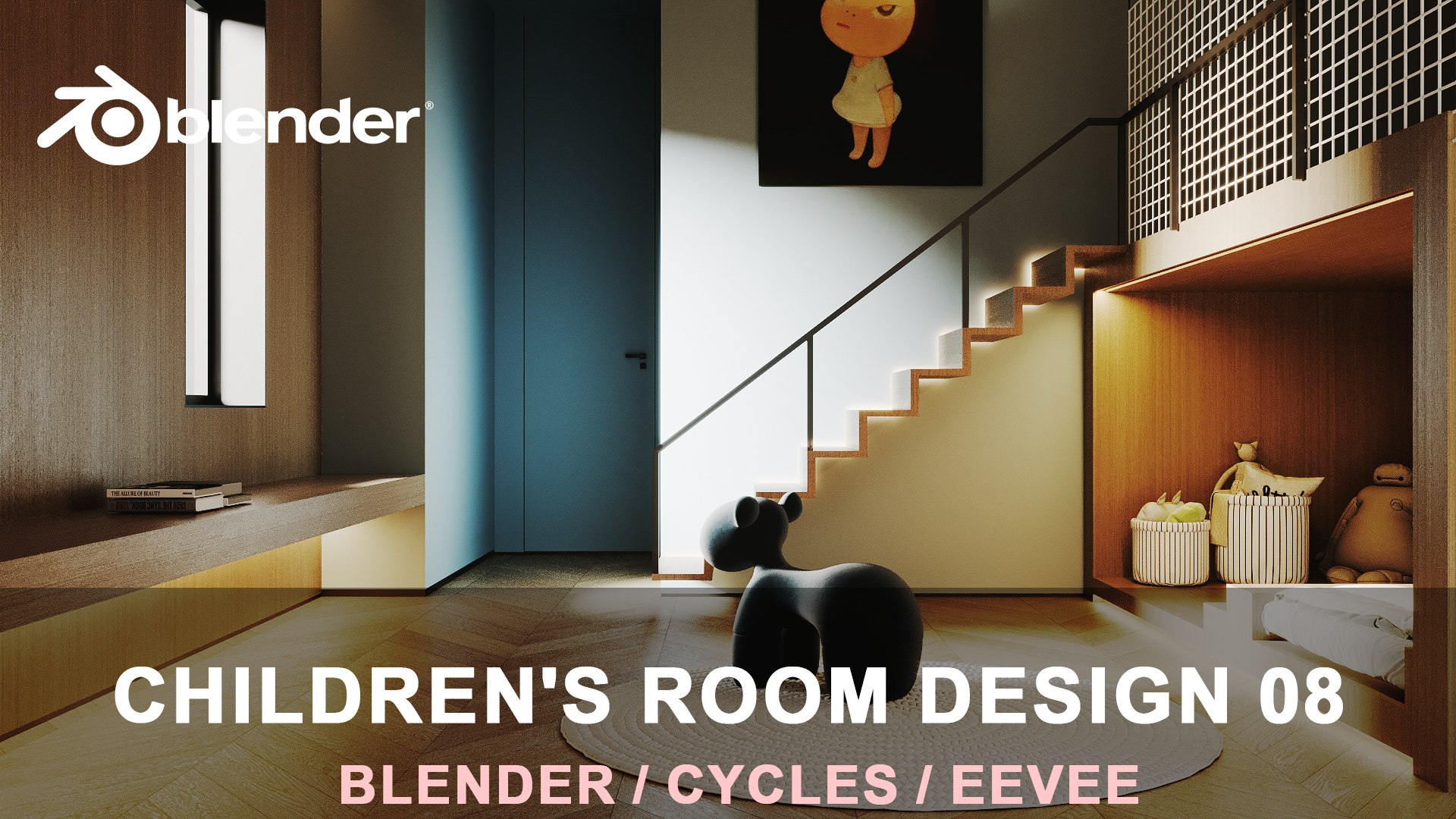 Children Room Design 08 For Blender 3D Model - TurboSquid 2272873