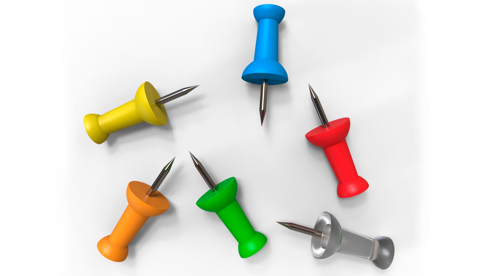 Push Pin 3D Model - TurboSquid 1662576