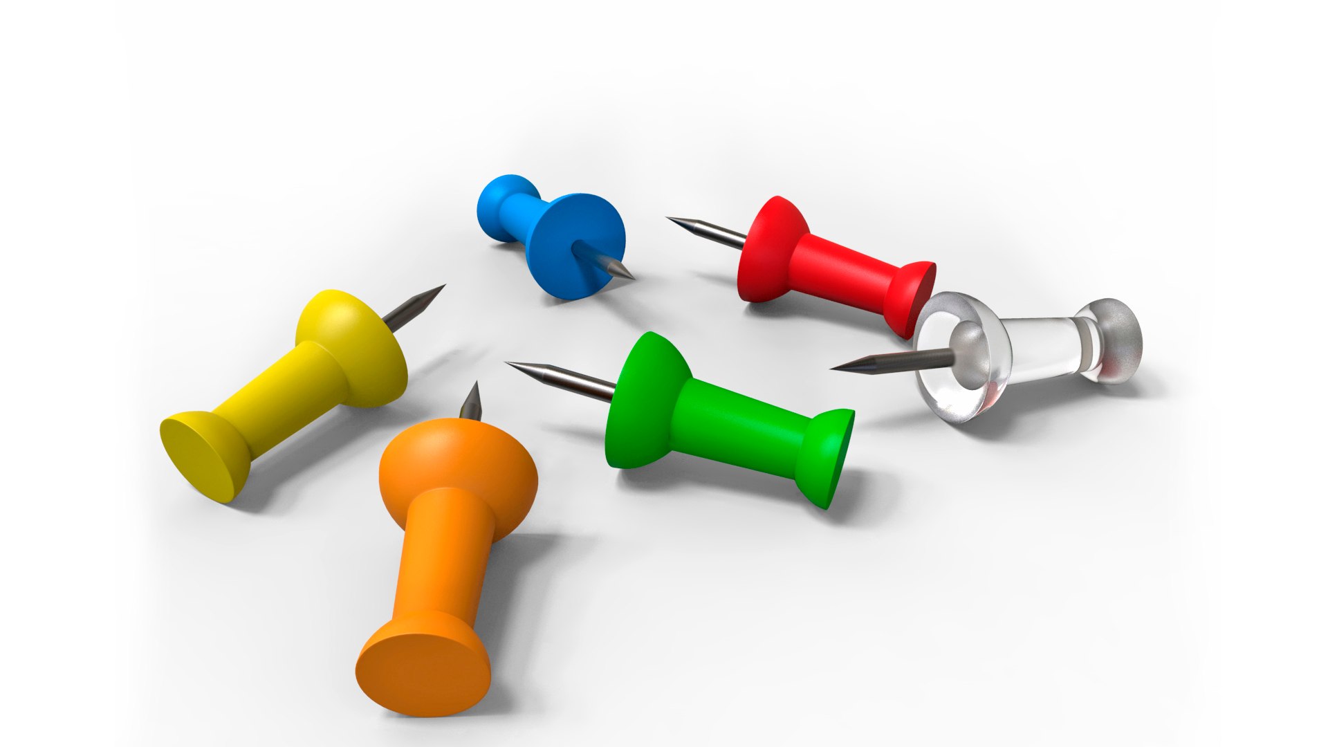 Push Pin 3D Model - TurboSquid 1662576