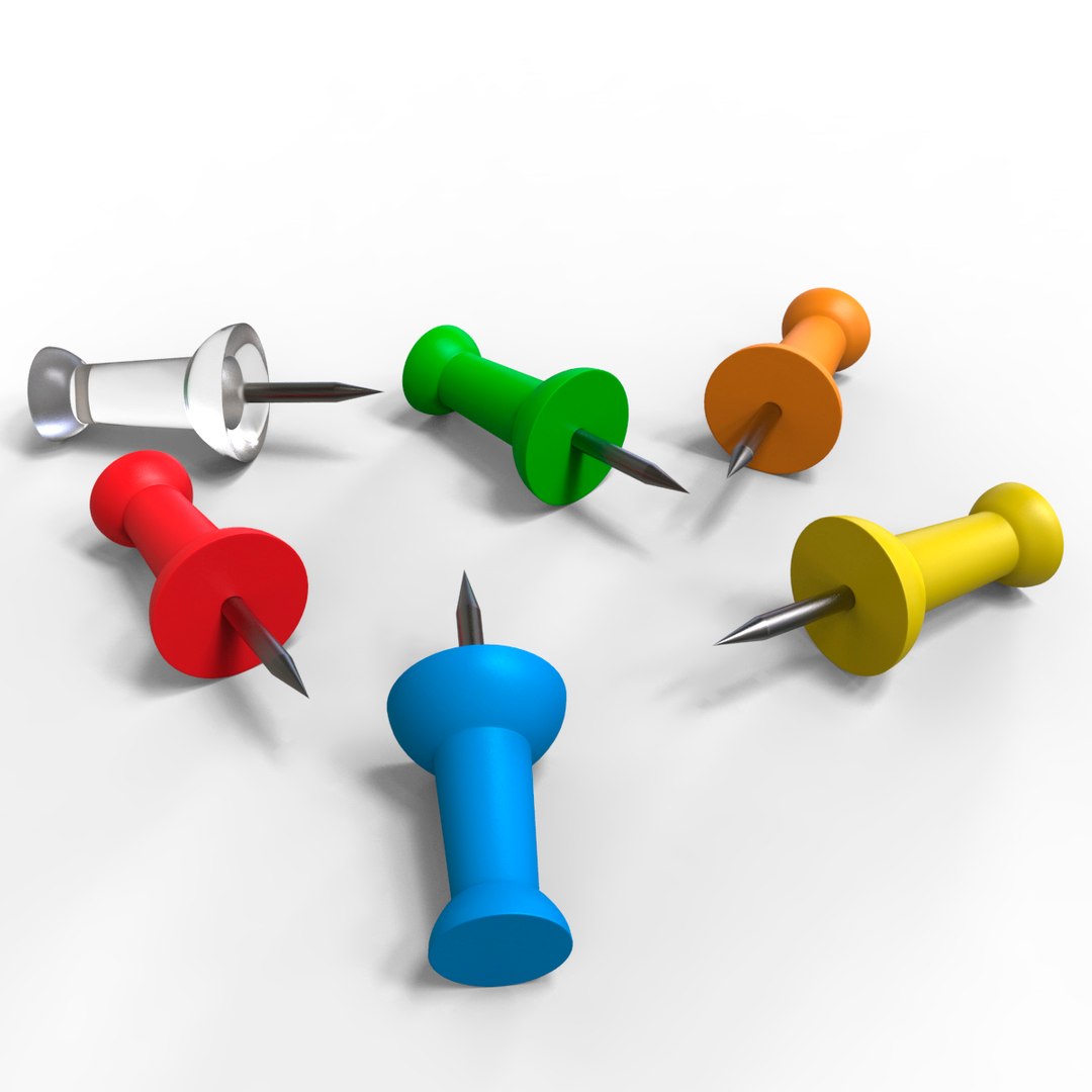 Push Pin 3D Model - TurboSquid 1662576