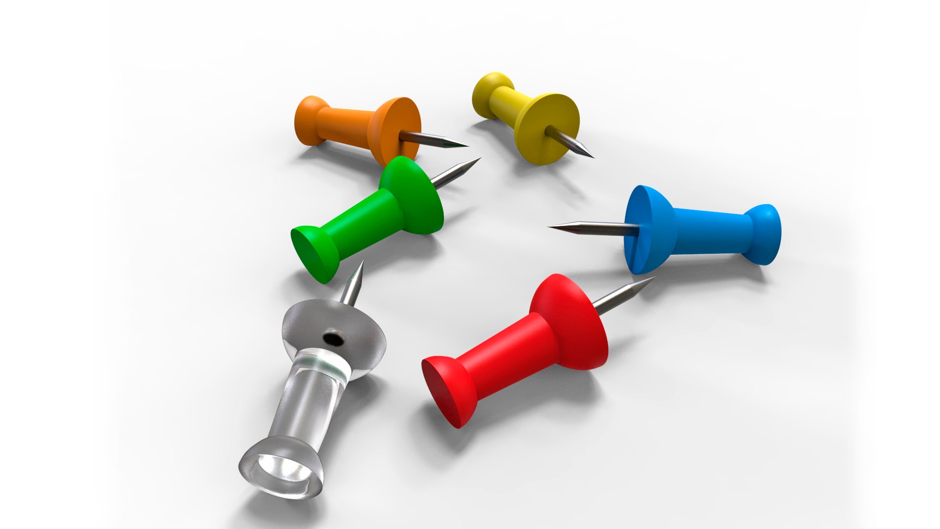 Push Pin 3D Model - TurboSquid 1662576