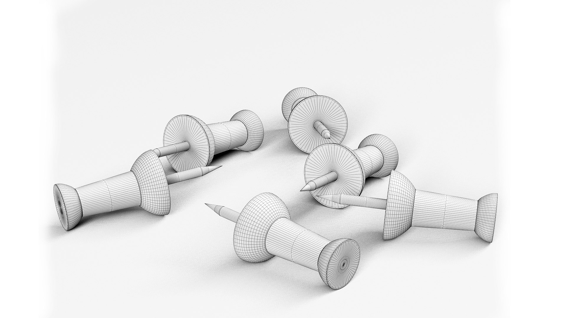 Push Pin 3D Model - TurboSquid 1662576