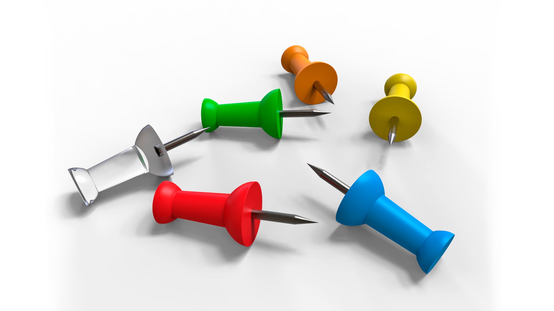 Push Pin 3D Model - TurboSquid 1662576