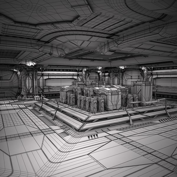 max sci fi spaceship station