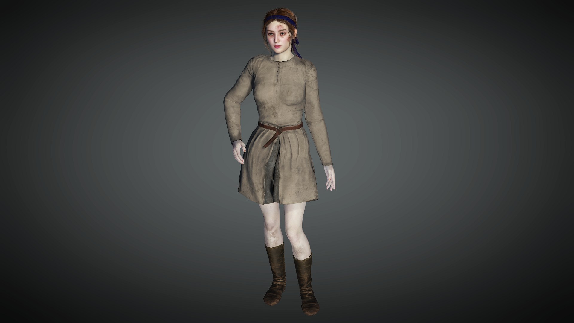3D AAA Medieval Female Character 03 Model - TurboSquid 1877646