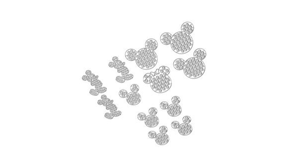 3D Mickey Mouse Pop It Fidget Toys Set - TurboSquid 1804848