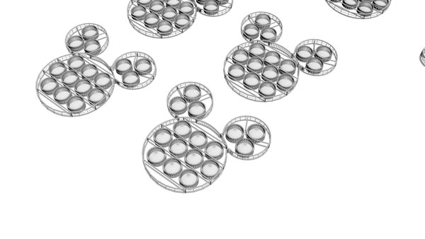 3D Mickey Mouse Pop It Fidget Toys Set - TurboSquid 1804848