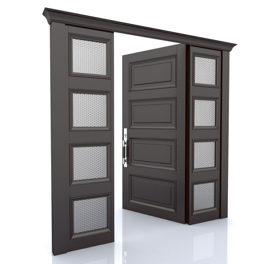 3d entry door model