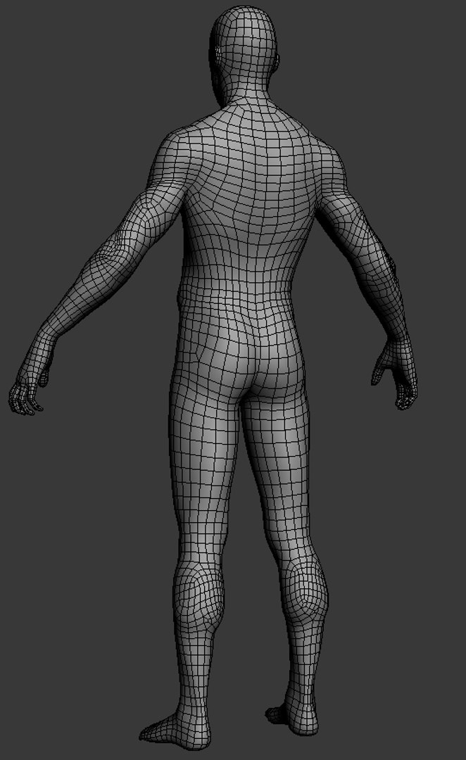 3d Male Character Mesh