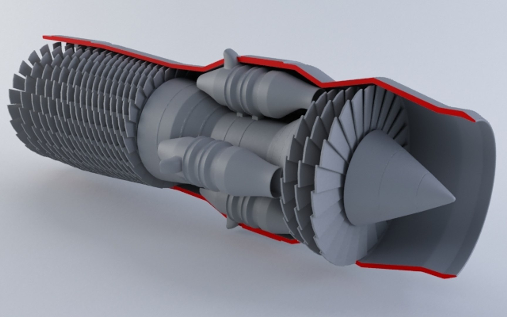 Jet Engine 3d 3ds