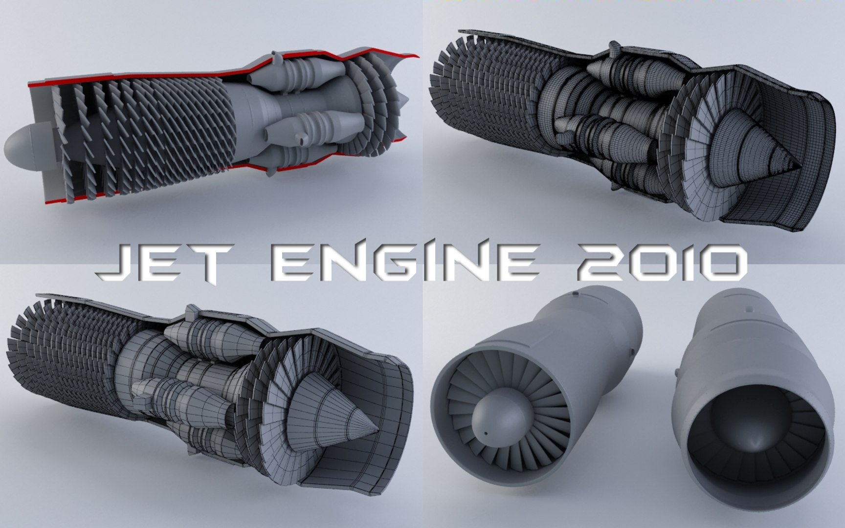 Jet Engine 3d 3ds