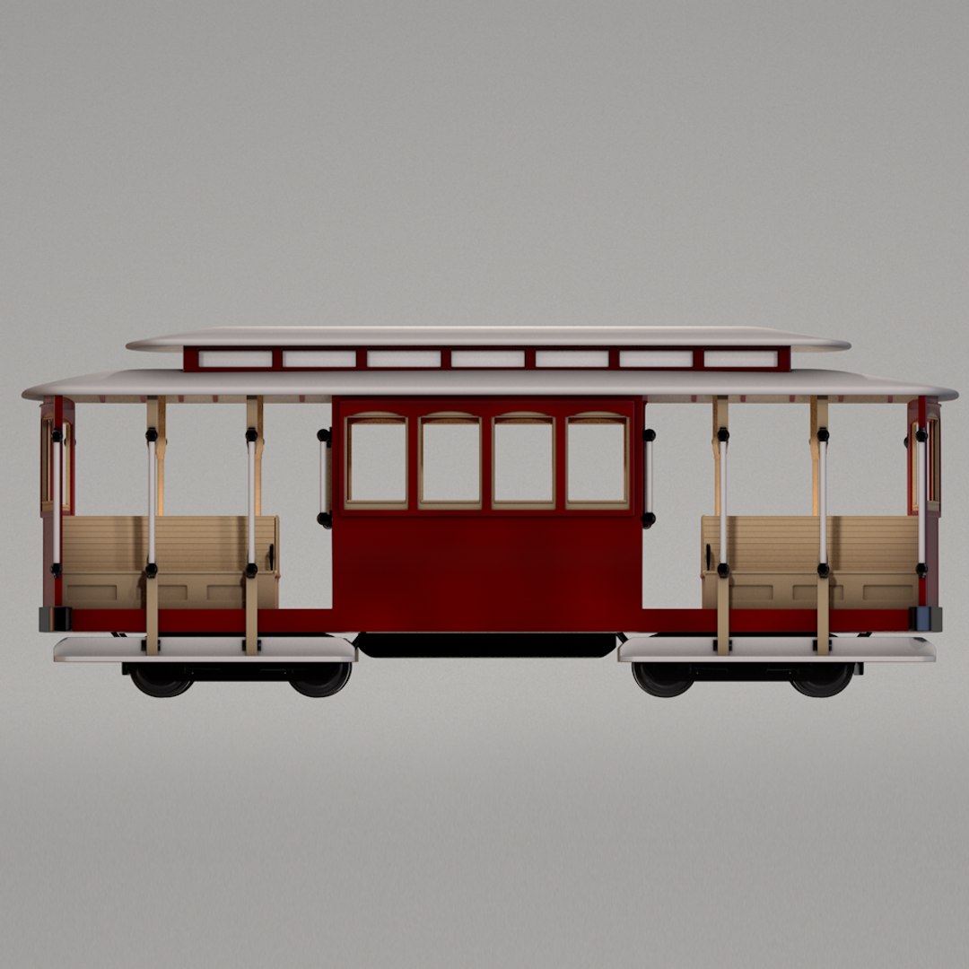 3d Model Of Cable Car