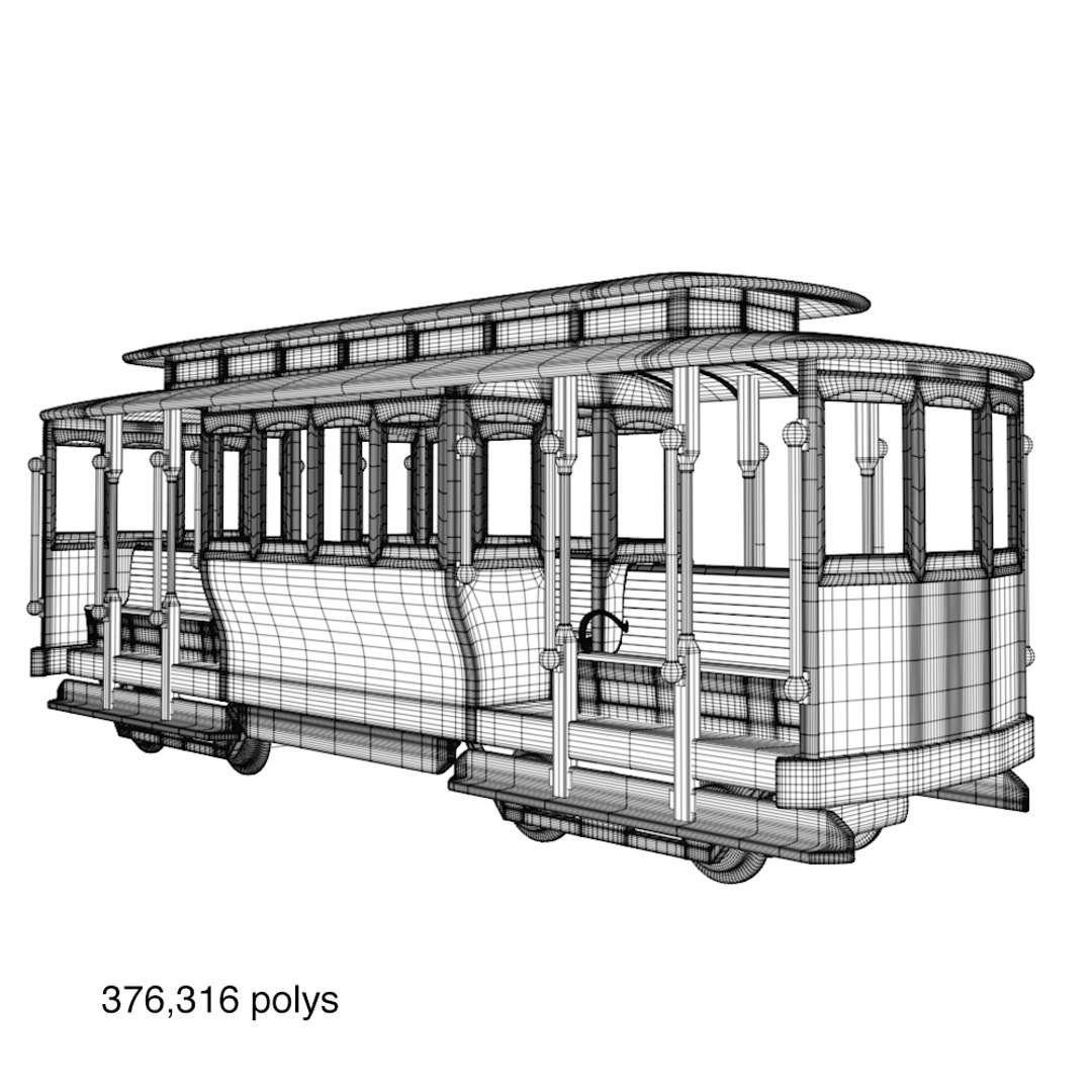 3d Model Of Cable Car