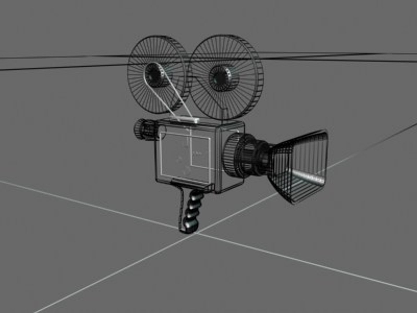 Filmset Reel Light 3d 3ds