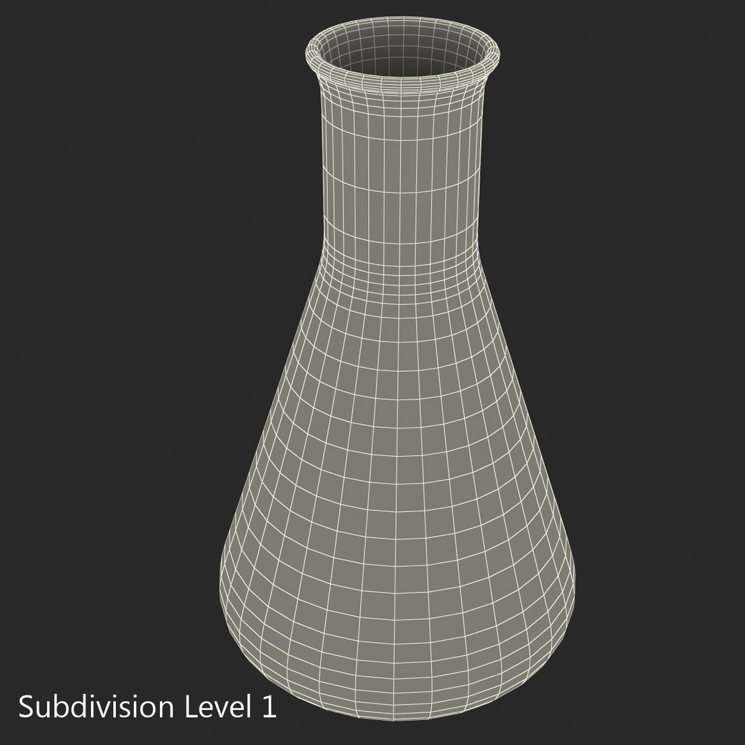 250 ml erlenmeyer flask 3d model