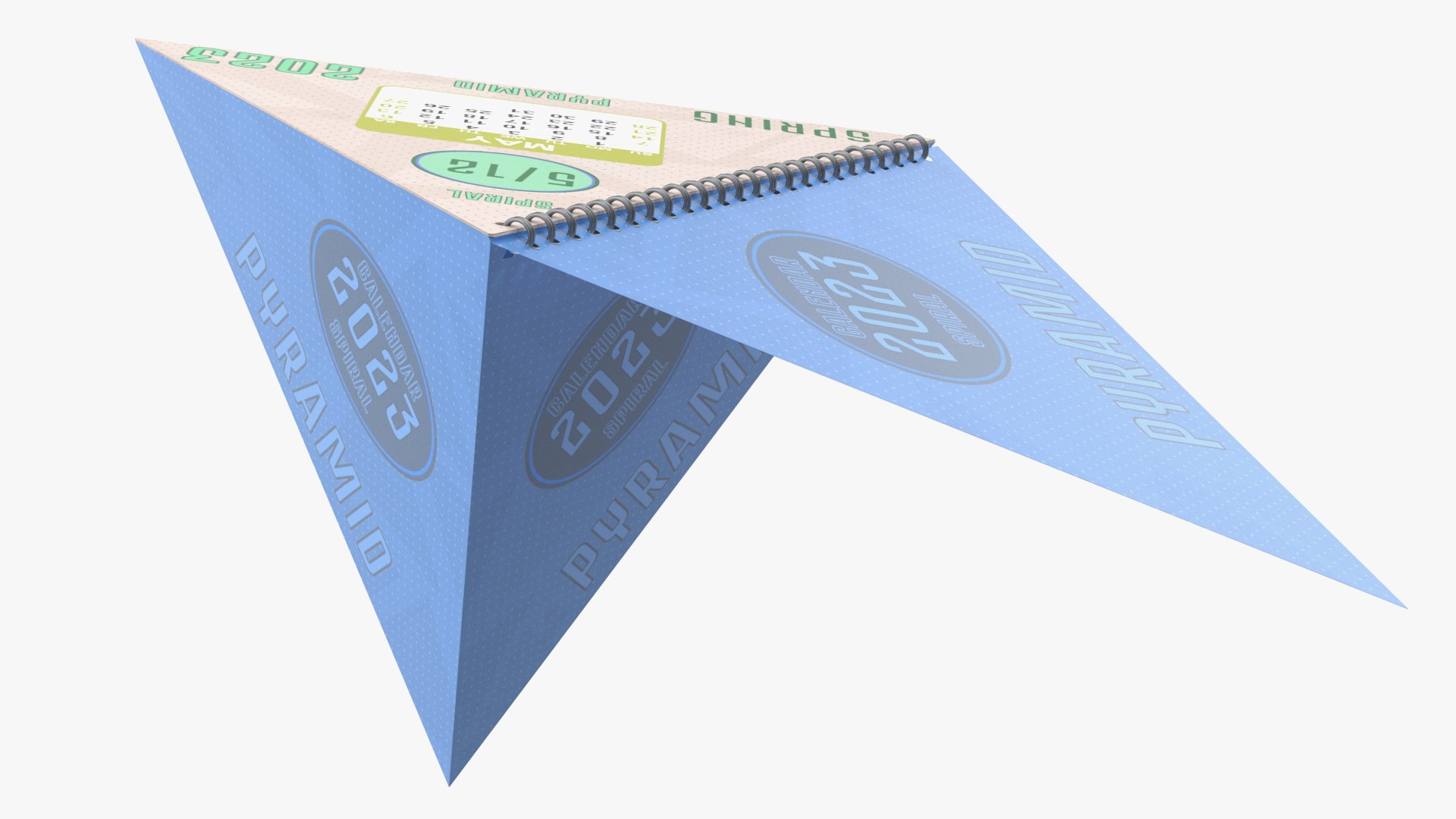 Pyramid Desk Calendar Mockup 3D Model - TurboSquid 2055315