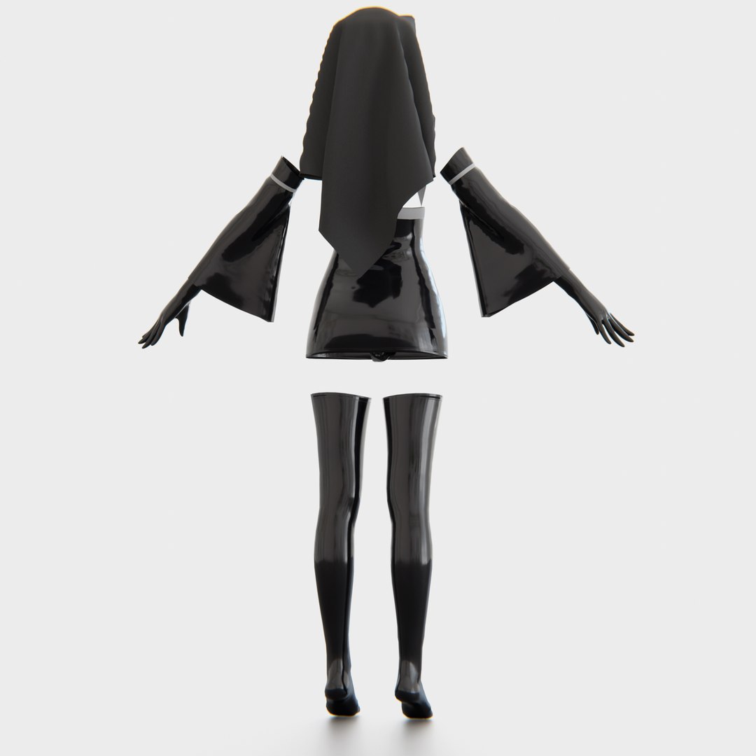 BDSM Latex Nun Costume Set By SoulSnatch Store 3D Model - TurboSquid ...