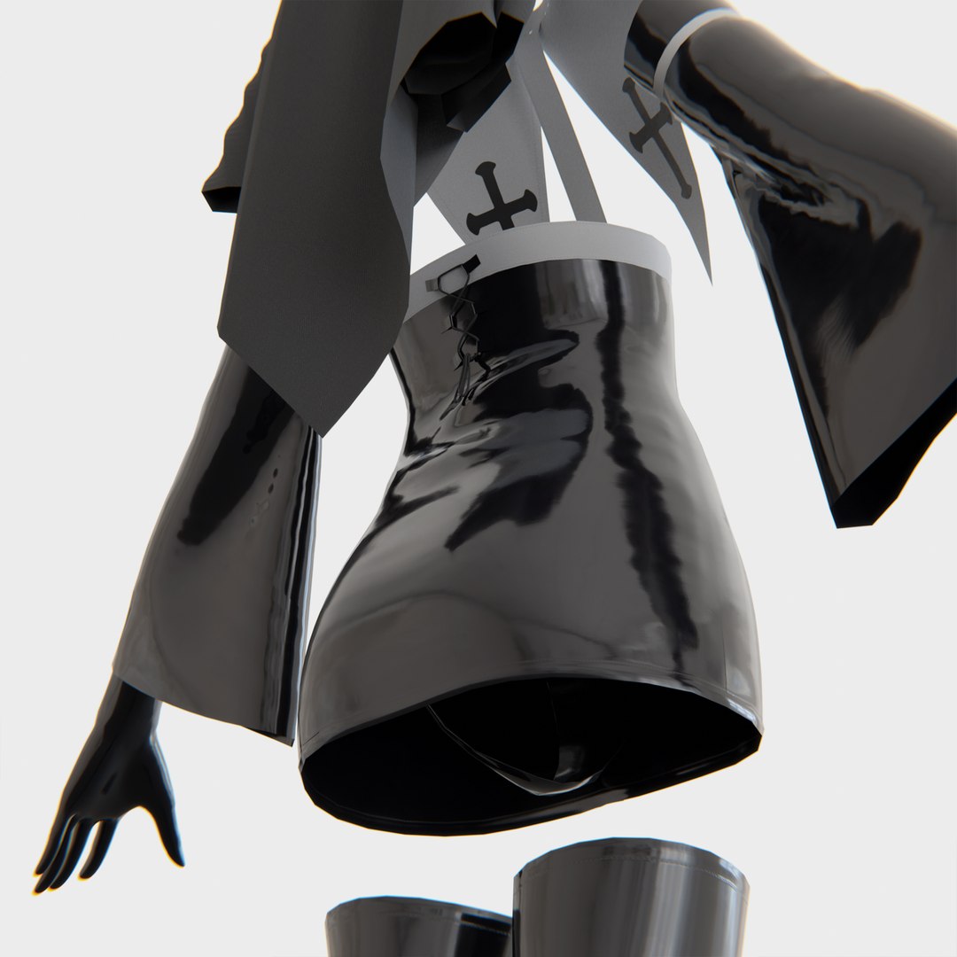 BDSM Latex Nun Costume Set By SoulSnatch Store 3D Model - TurboSquid ...