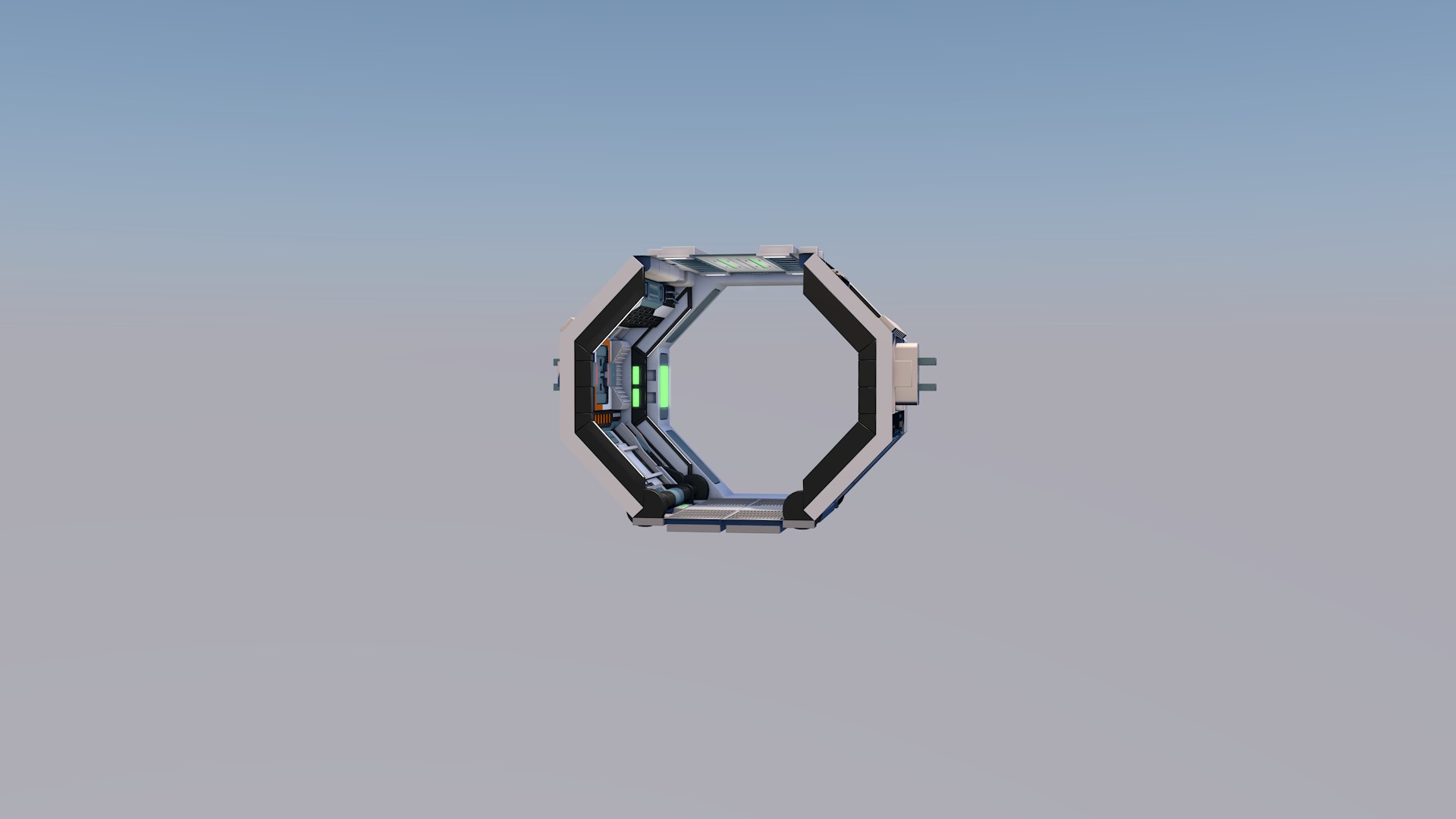 3D Sci Fi Corridor Interior - TurboSquid 2517957