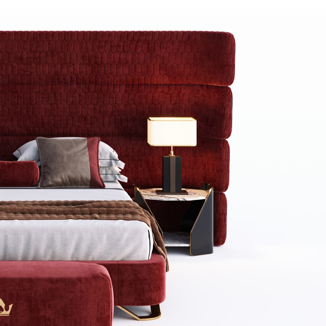 3D Bed Model-003 Model - TurboSquid 1964482