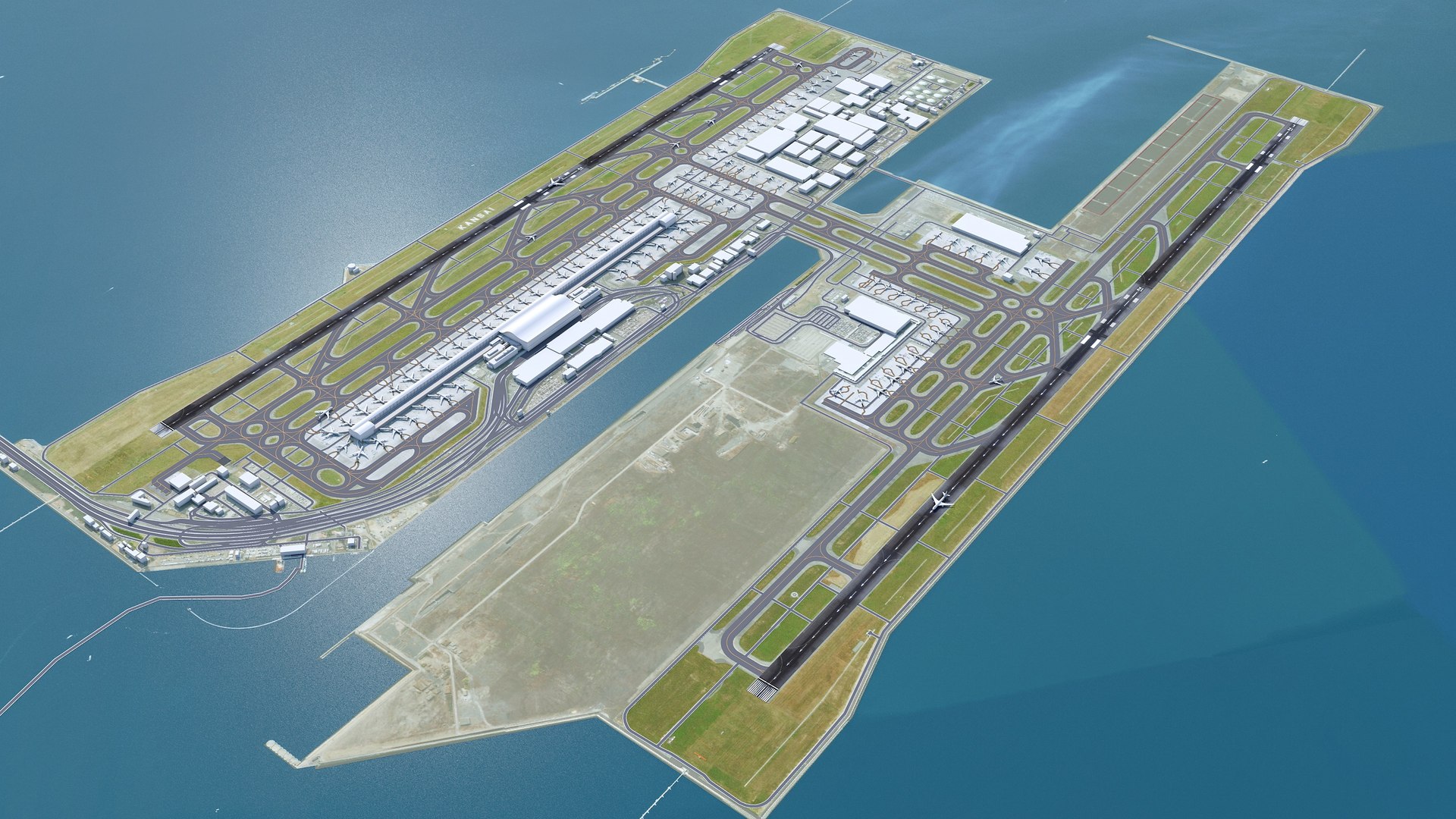 Kansai International Airport 3D Model - TurboSquid 2005206