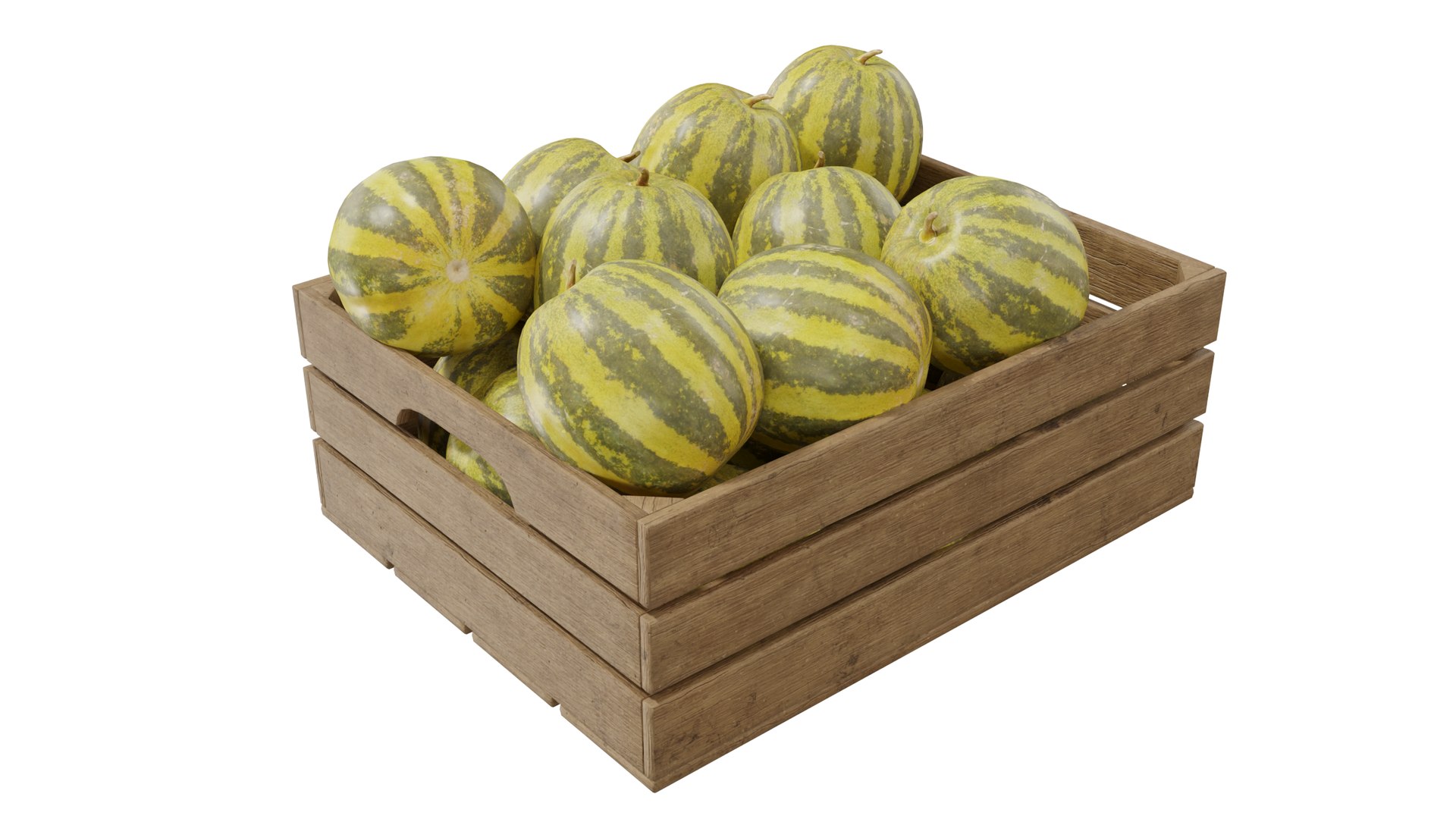Melon crates 3D model - TurboSquid 1967367
