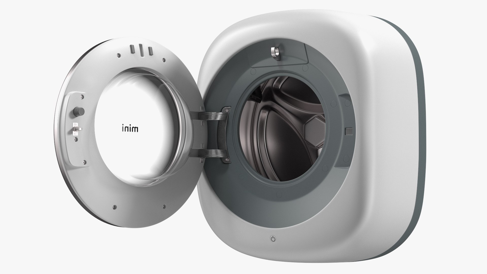 3D Model Wall Mounted Washer Dryer Machine Daewoo White - TurboSquid ...