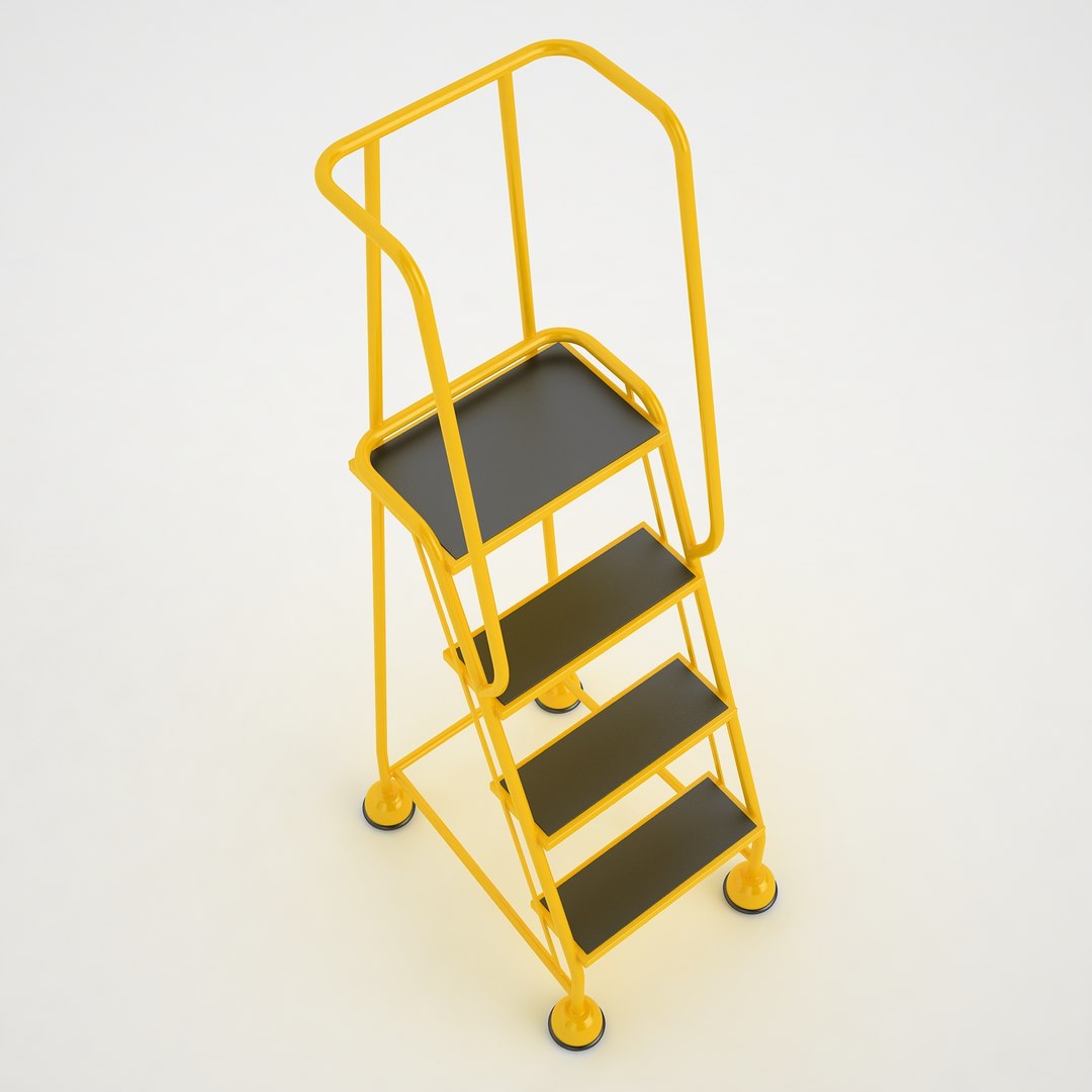 4 Tread Step 3d Model
