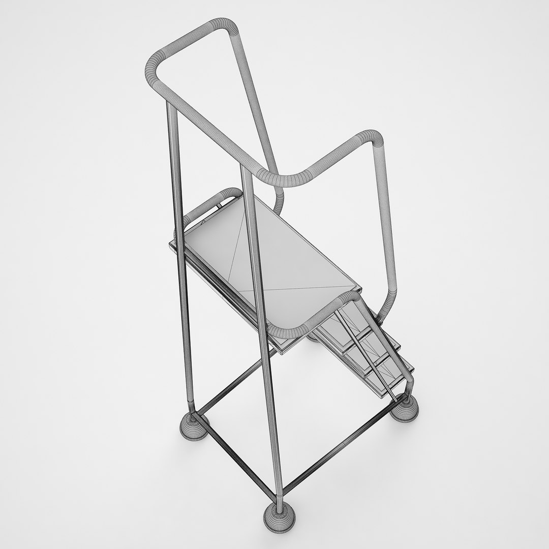 4 Tread Step 3d Model