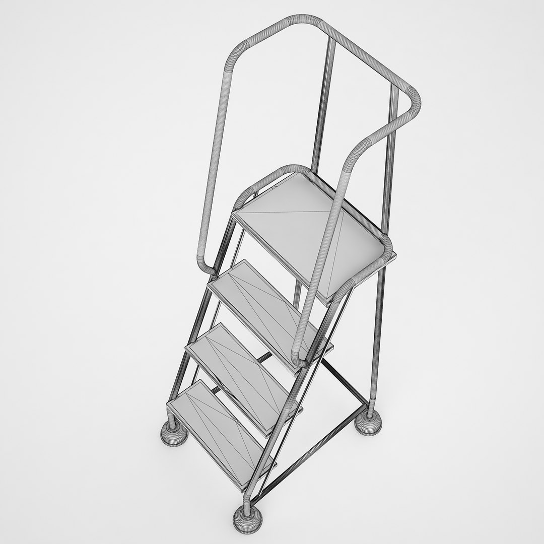4 Tread Step 3d Model
