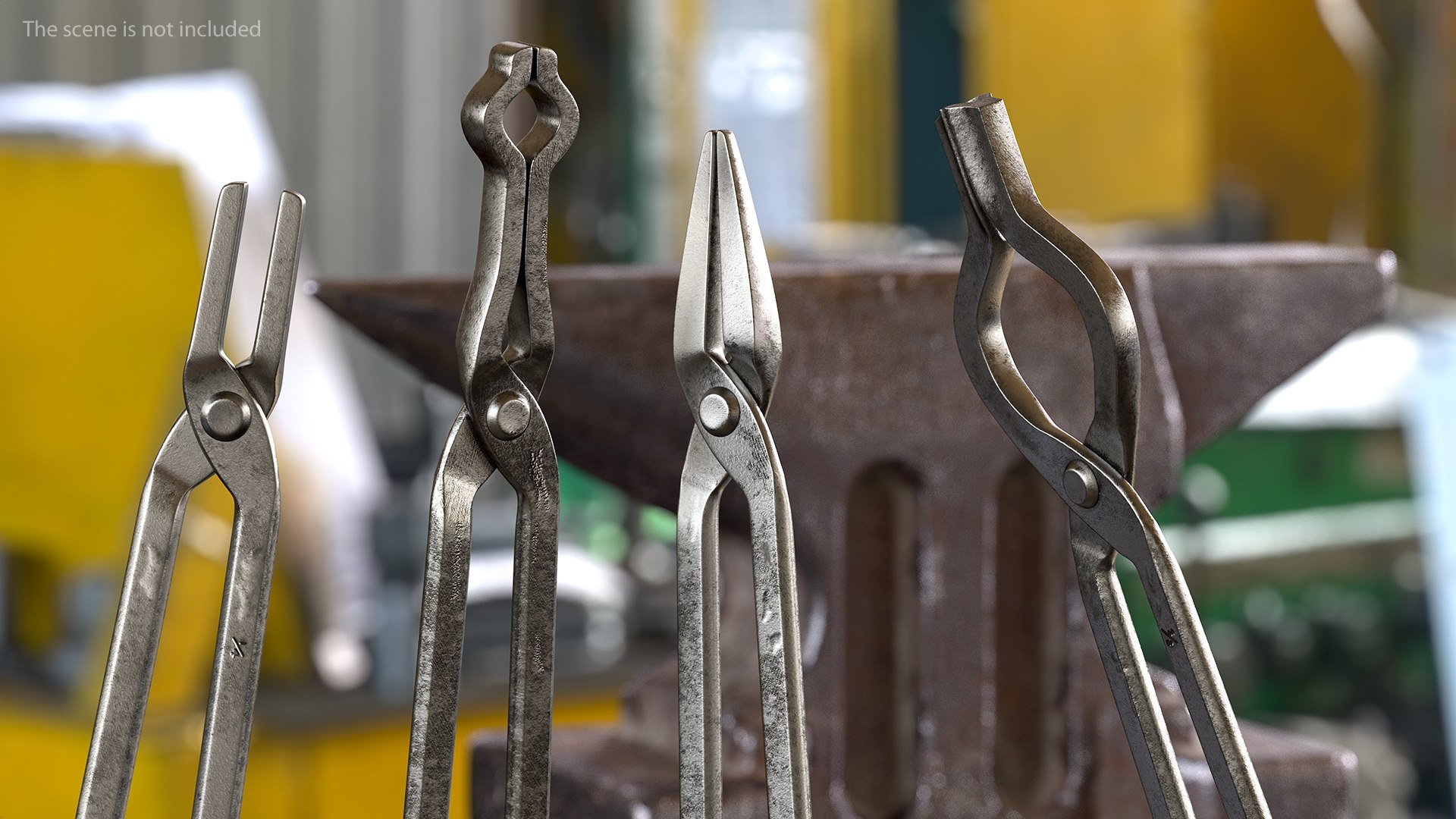 Blacksmith Tongs Set 3D Model - TurboSquid 1468941