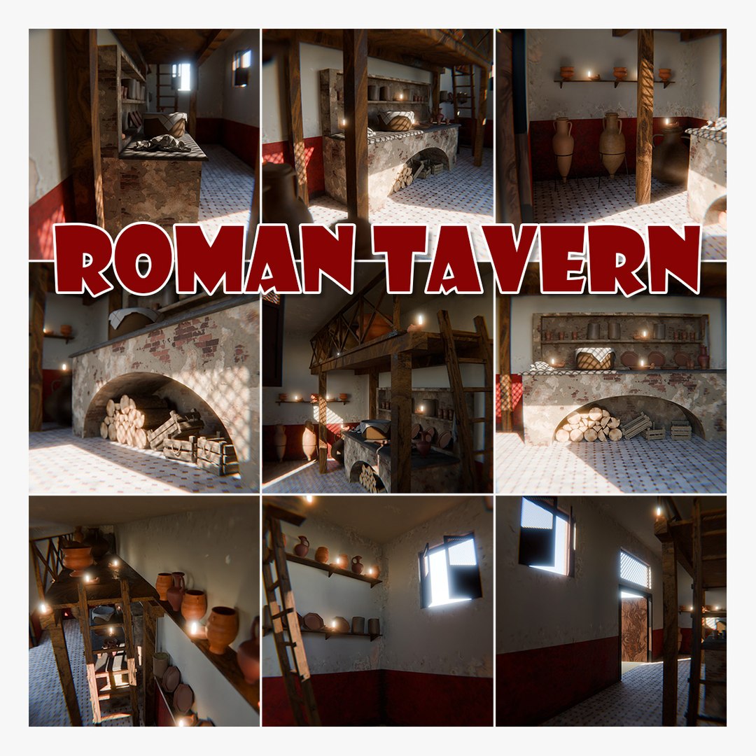 Complete Roman tavern 3D - TurboSquid 2160156