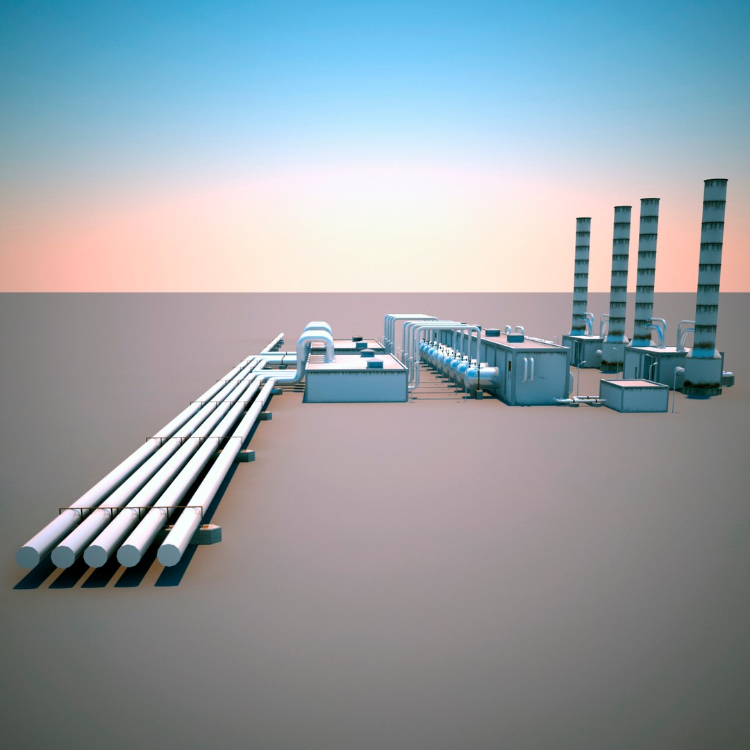 3d Model Of Geothermal Power Plant
