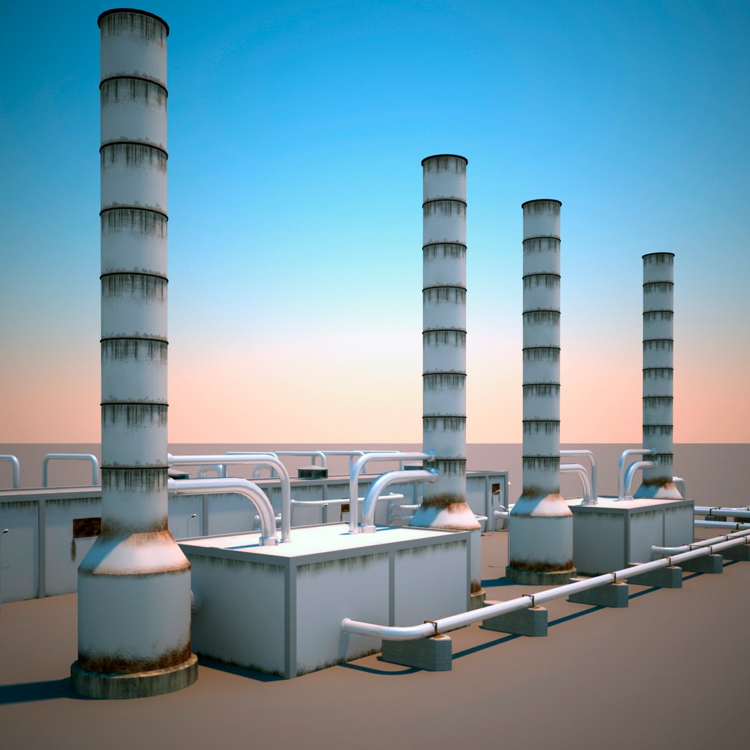 3d Model Of Geothermal Power Plant