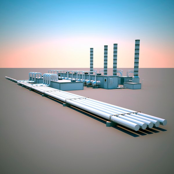 3d model of geothermal power plant